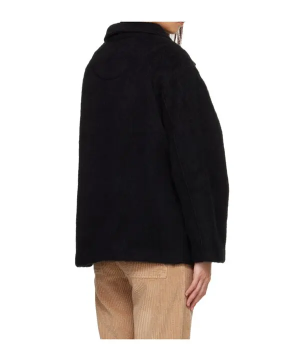 BASERANGE Single-breasted Jacket - Black
