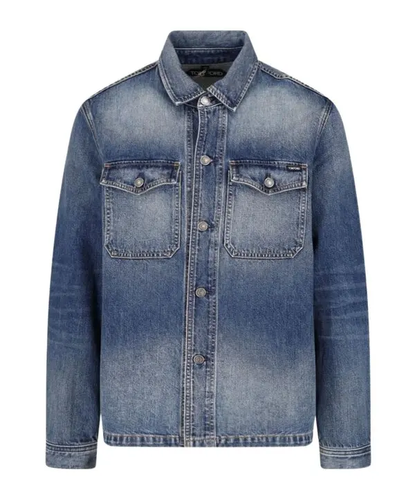 TOM FORD Denim Jacket With Front Buttons