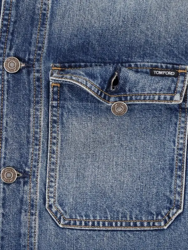 TOM FORD Denim Jacket With Front Buttons