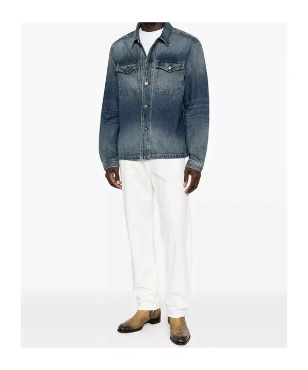 TOM FORD Denim Jacket With Front Buttons