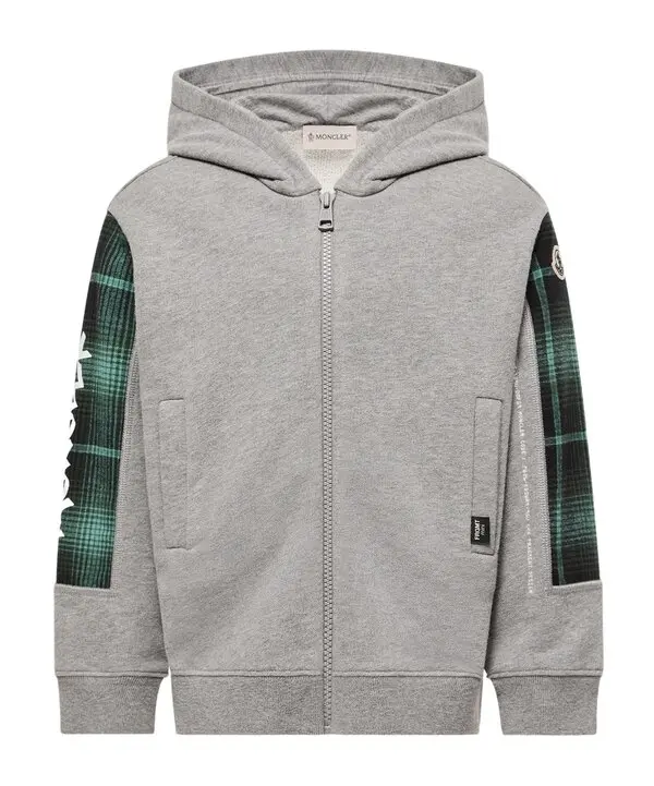 Moncler X Frgmtmini Zip-up Hoodie - Grey