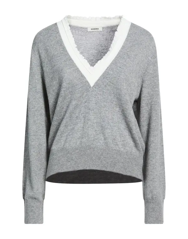 Sandro Sweater Size Wool, Cashmere, Polyamide, Elastane