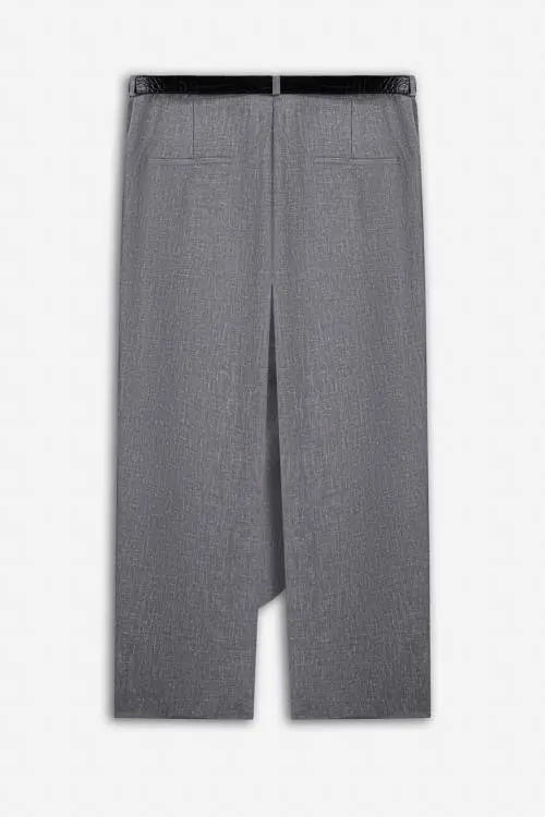 NOCTURNE Draped Wrap Front Trousers