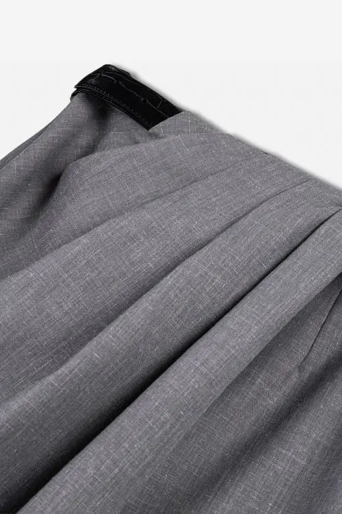 NOCTURNE Draped Wrap Front Trousers