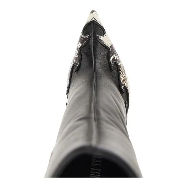 Paris Texas Lidia Queen Of The Hearts' Ankle Boots - Black