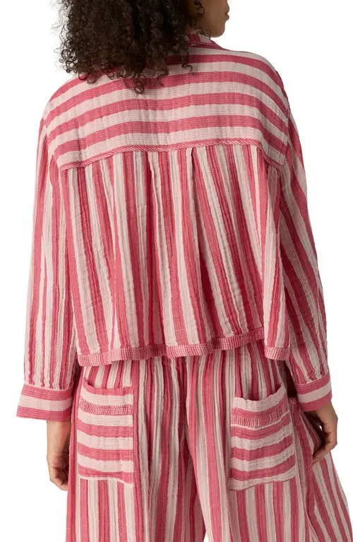 Free People Intimately Fp One And Done Pajama Shirt - Red Combo