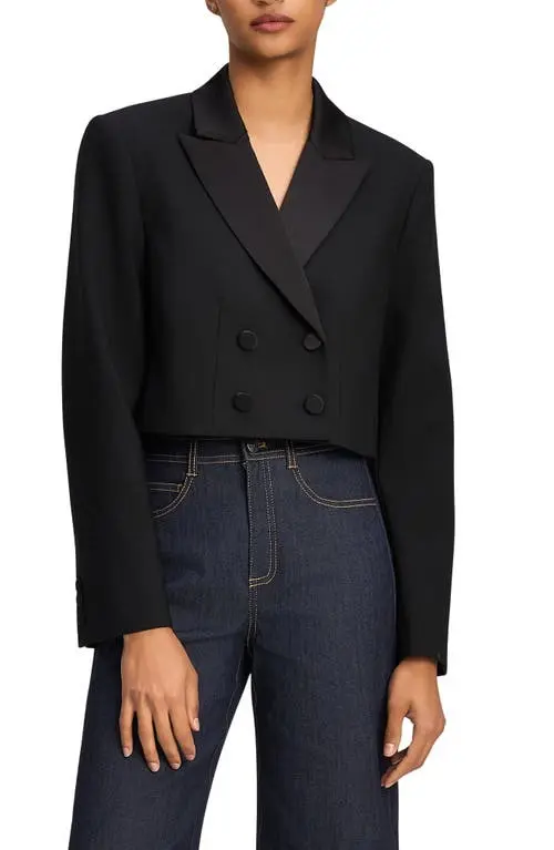 Cinq À Sept Romilly Cropped Double Breasted Blazer