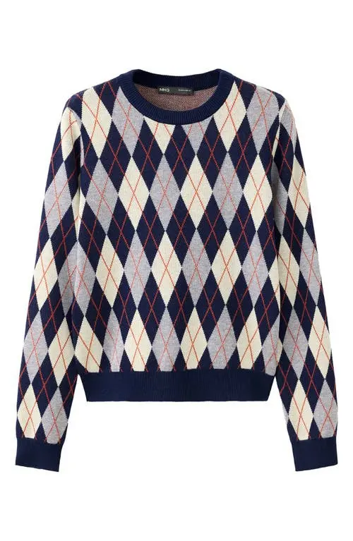 Mango Fine Knit Crewneck Sweater