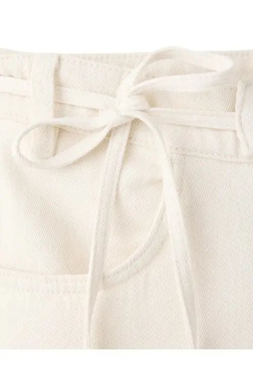 Mango Wide Leg Cotton & Linen Jeans