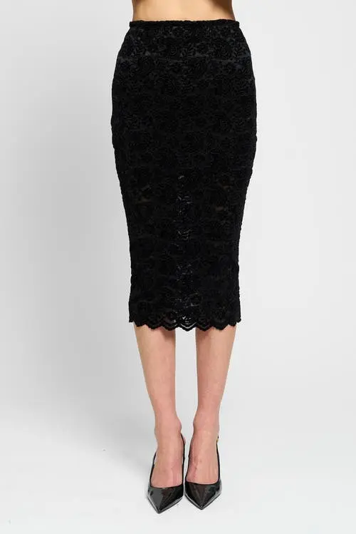 Central Park West Tessa Full Lace Skirt