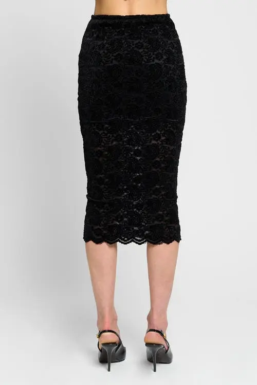 Central Park West Tessa Full Lace Skirt