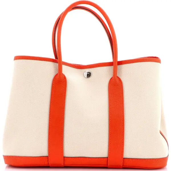 Hermès Garden Party Tote Toile And Leather 30