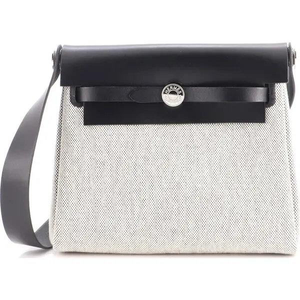 Hermès Herbag Zip Toile And Leather 20