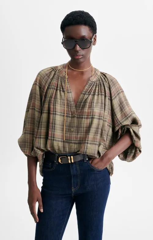Vanessa Bruno Edme Long Sleeve Blouse - Kaki