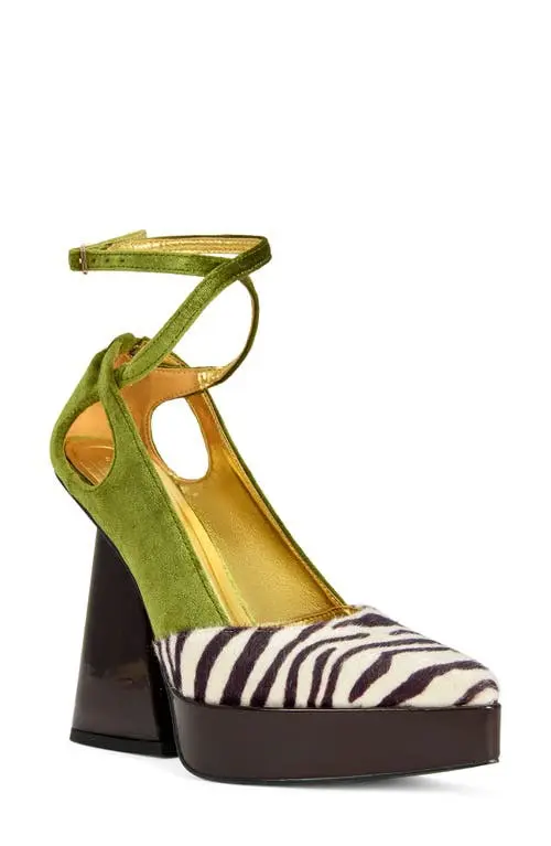 AZALEA WANG Vevelyn Pump - Olive