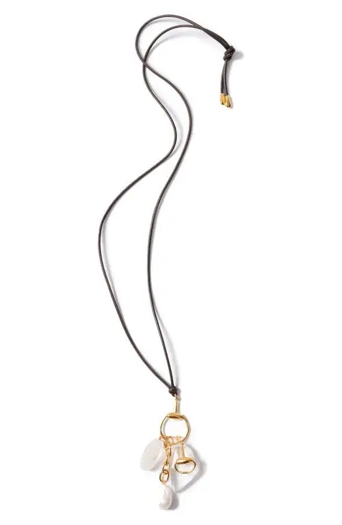 Chan Luu Horsebit Quartz & Cultured Pearl Charm Necklace