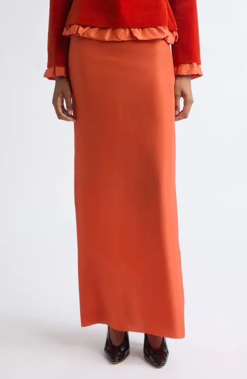 COLLEEN ALLEN Silk Habotai Maxi Slip Skirt