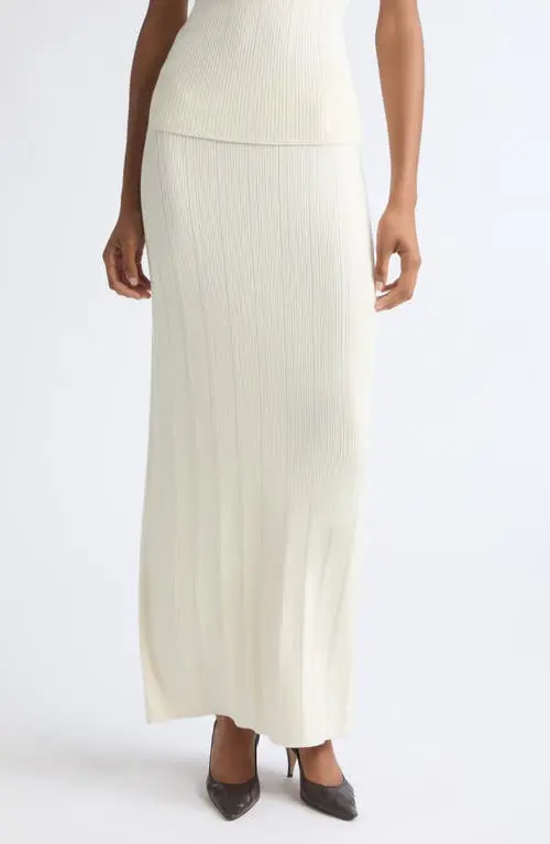 COLLEEN ALLEN Merino Wool Rib Maxi Skirt