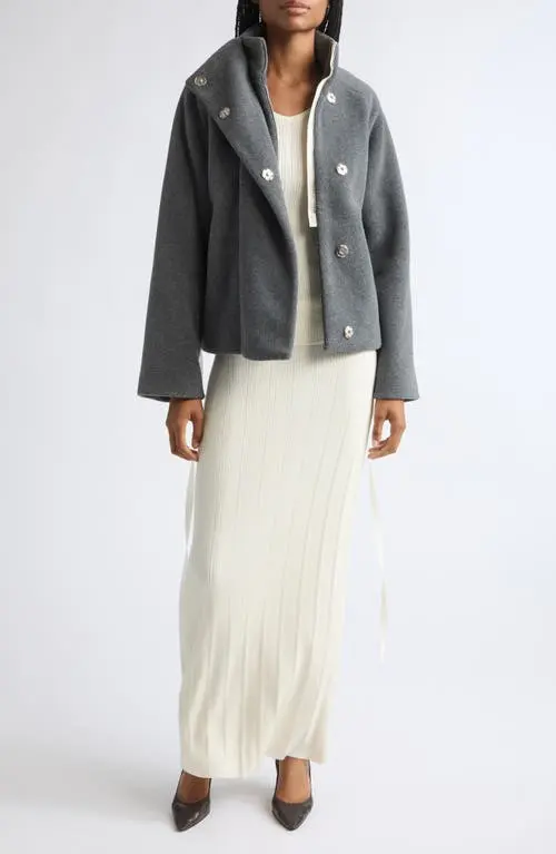 COLLEEN ALLEN Merino Wool Rib Maxi Skirt
