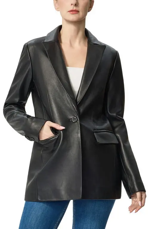 KIMI + KAI Alexie Leather Blazer