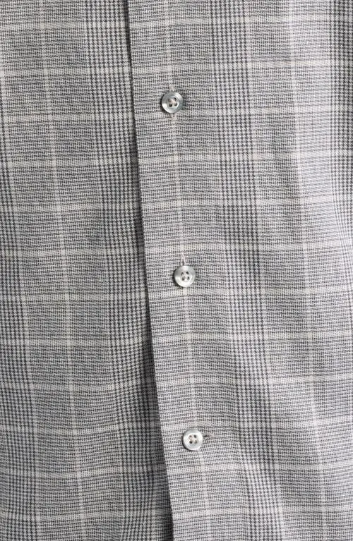 Lorenzo Uomo Trim Fit Plaid Check Dress Shirt