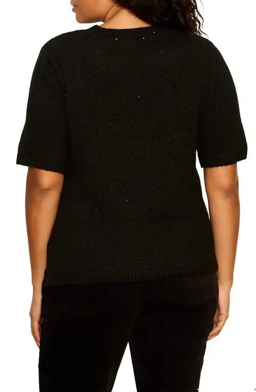 Sanctuary Perfect Sequin Short Sleeve Sweater