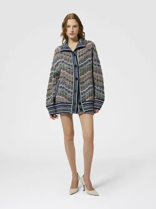 Missoni Oversized Cardigan With Sequin Applications