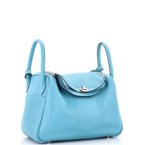 Hermès Lindy Bag Clemence 30 - Blue