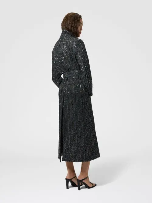 Missoni Striped Lamé Knit Duster Coat