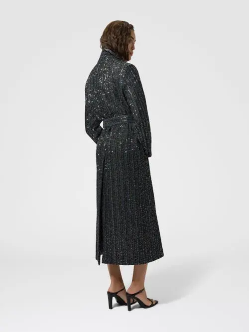 Missoni Striped Lamé Knit Duster Coat