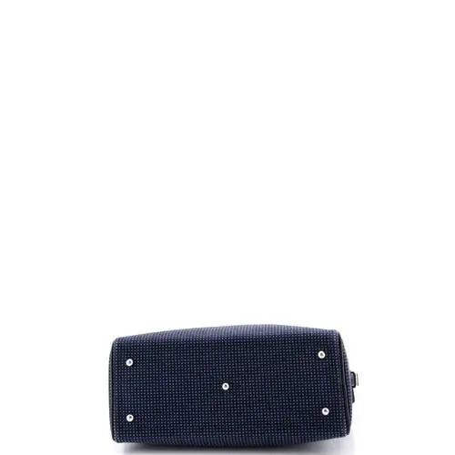 Hermès Victoria Iii Fourre Tout Bag Toile With Leather Mini - Black