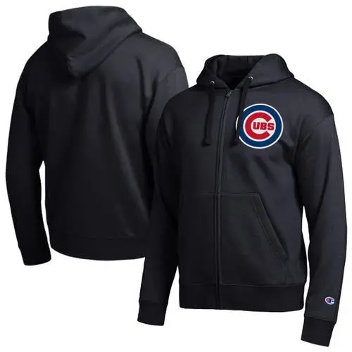 Champion Chicago Cubs All-star Full-zip Hoodie - Black