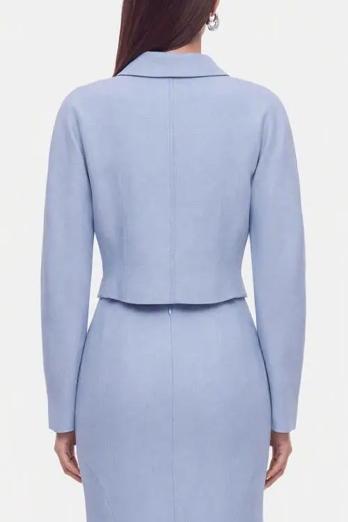 NOCTURNE Textured Cotton Blend Jacket