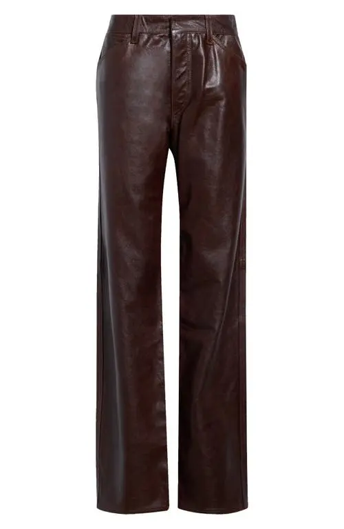 LEMAIRE Straight Leg Leather Pants