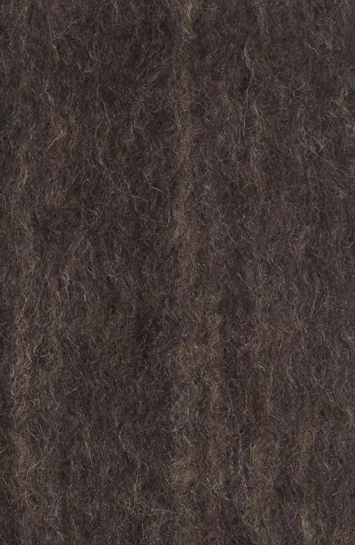 Our Legacy Estate Wave Textured Alpaca & Wool Blend Scarf - Choco