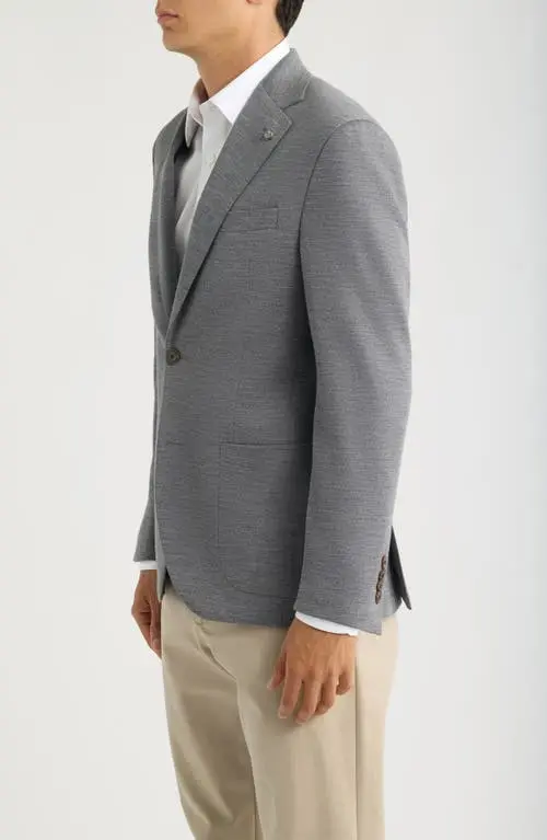 JACK VICTOR Hartford Wool Herringbone Knit Sport Coat