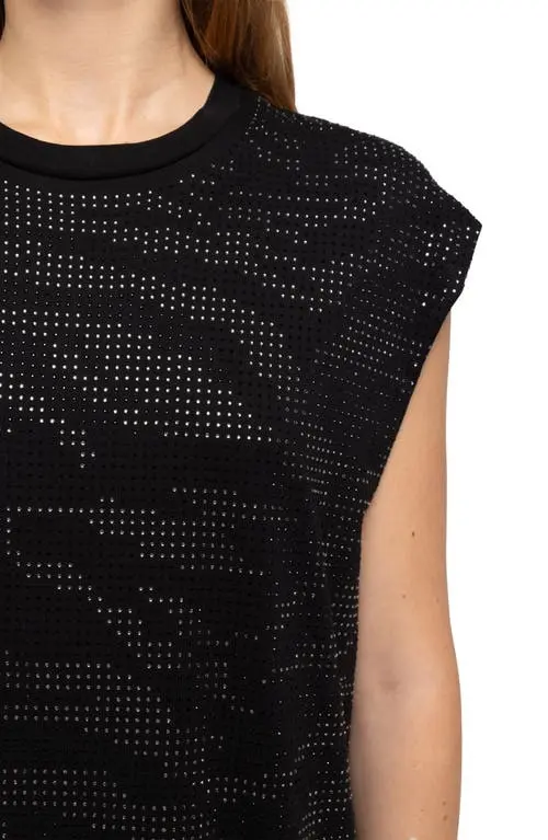 Zadig&Voltaire Roe Strass Zebra Sleeveless Cotton Dress
