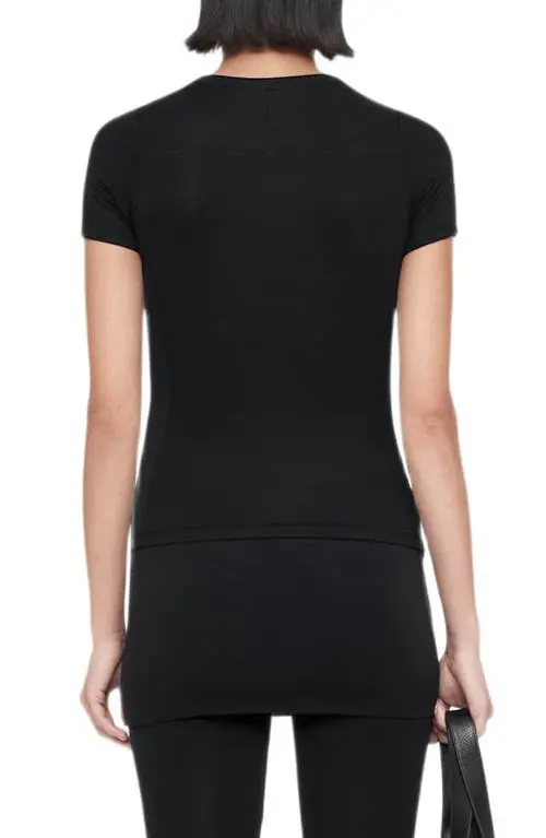 ALLSAINTS Teresa Scoop Neck T-shirt - Jet Black