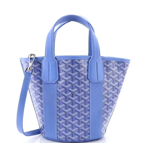 Goyard Belharra Tote Coated Canvas Pm - Blue