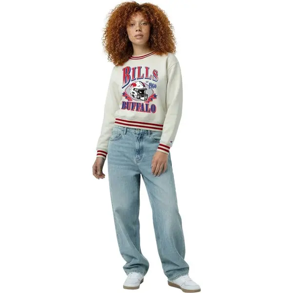 Champion Buffalo Bills Reverse Weave Fleece Sweatshirt - Cream