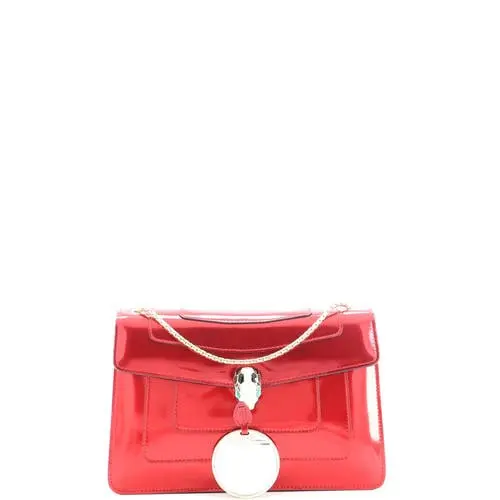 BVLGARI Serpenti Forever Shoulder Bag Patent Medium
