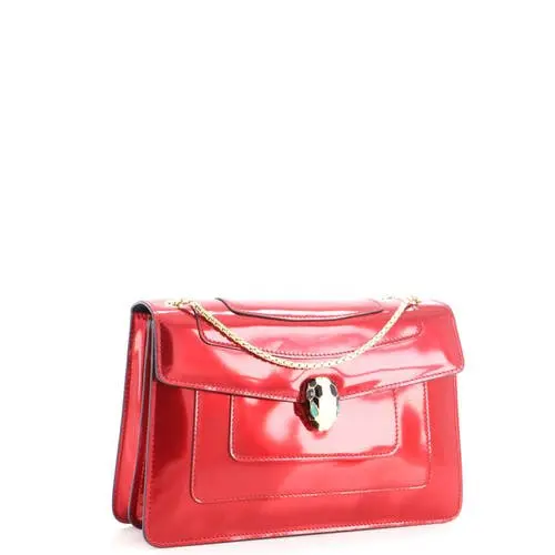 BVLGARI Serpenti Forever Shoulder Bag Patent Medium