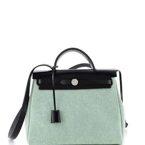 Hermès Herbag Zip Criss Viking Toile And Leather 31