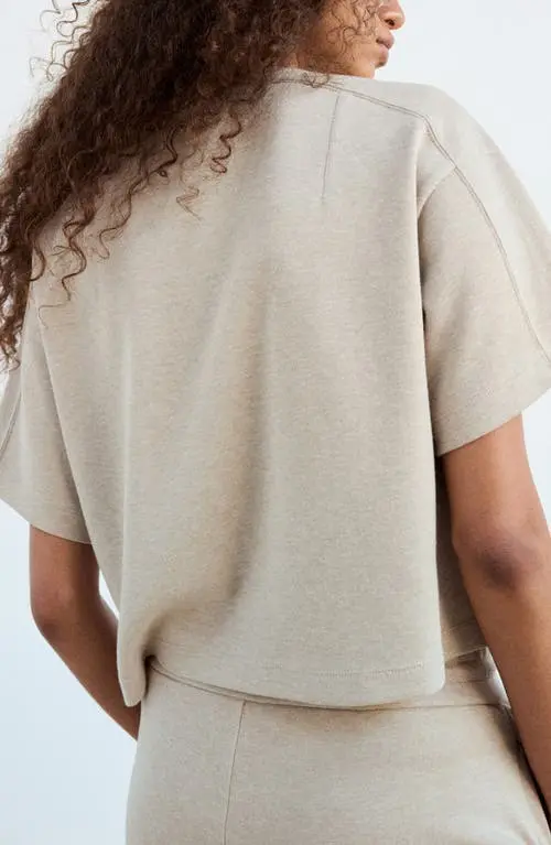 Mango Seam Detail T-shirt - Ecru