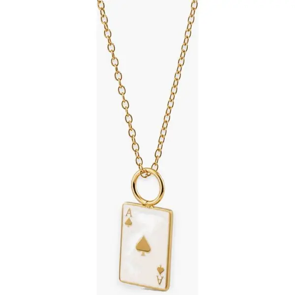 MEIDEYA Poker Ace Necklace - Gold