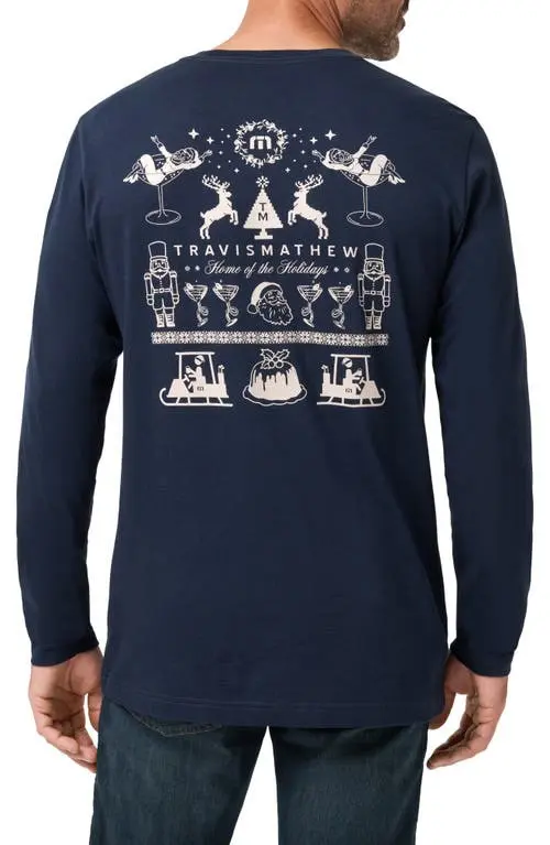 Travis Mathew Winter Wonder Graphic Long Sleeve T-shirt