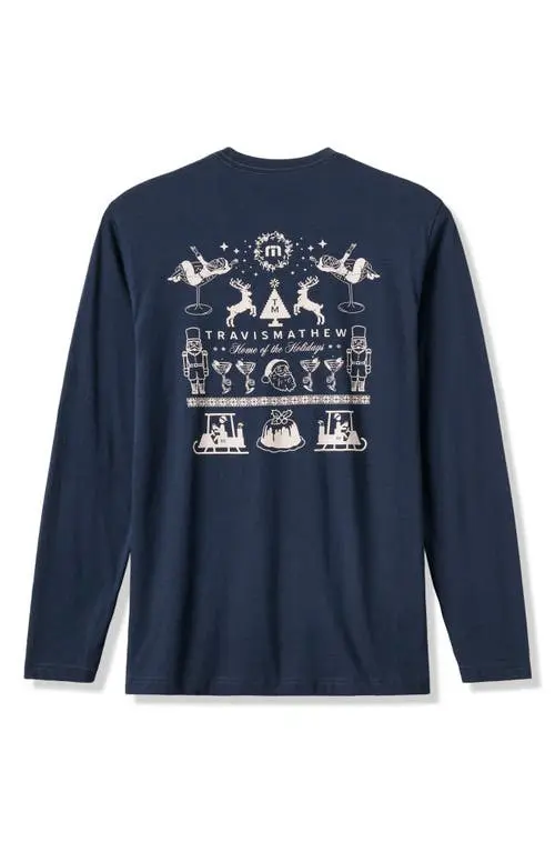 Travis Mathew Winter Wonder Graphic Long Sleeve T-shirt