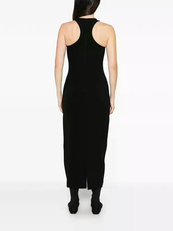 TOTEME Deep Curve Midi Dress - Black