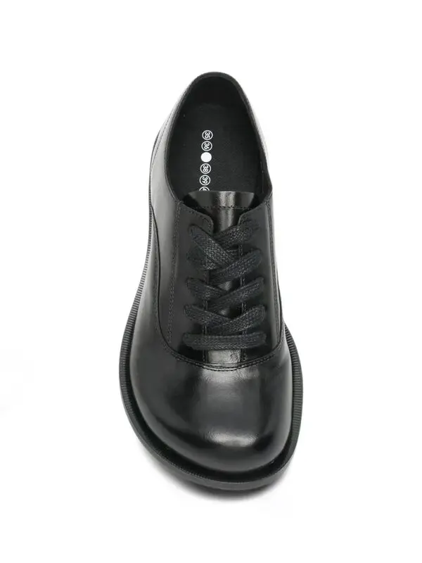 PHILEO Lace-up Leather Derby Shoes