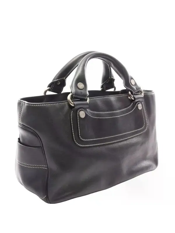 Celine 20th Century Leather Boogie Handbag - Black